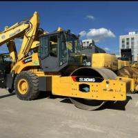 China 55.4kW Rated Power Single Drum Asphalt Roller for Precise Paving in Yellow for sale