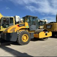 China 55.4kW Rated Power Single Drum Asphalt Roller for Precise Paving in Yellow for sale