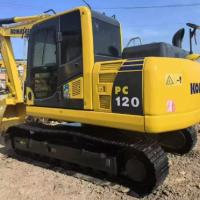 China Komatsu PC120 Excavator 12Ton Mini Digger Hydraulic Crawler Used  Construction Farm for sale