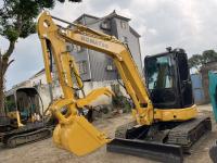 China Japanese original Komatsu 55MR with left and right swing arms high quality second-hand small excavator low price for sale