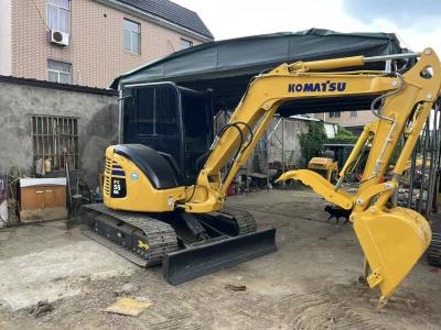 China Japanese original Komatsu 55MR with left and right swing arms high quality second-hand small excavator low price for sale