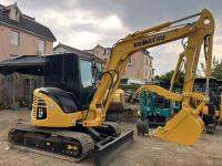 China Japanese original Komatsu 55MR with left and right swing arms high quality second-hand small excavator low price for sale