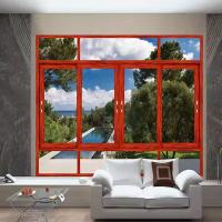 China Soundproof Double Tempered Glass Window , Aluminium Laminated Glass Sliding Window for sale