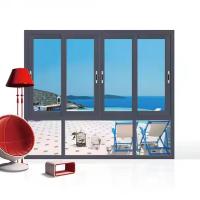 China Soundproof Double Tempered Glass Window , Aluminium Laminated Glass Sliding Window for sale