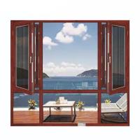 China Horizontal Opening Casement Windows Aluminium Wood Composite Windows for sale
