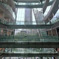 China Aluminum Alloy Modern Curtain Wall , Custom Office Building Curtain Wall for sale