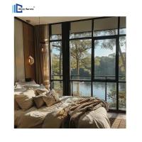 China Bathroom Double Glazed Aluminum Window Vertically Opening Customized Color for sale