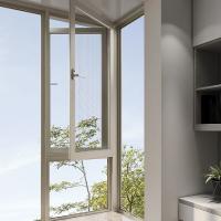 China Fireproof Aluminium Frame Casement Window Horizontal Opening American Standard Window for sale