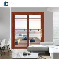 China 6063-T5 Aluminium Profile Sliding Door , Broken Bridge Aluminium Bathroom Sliding Door for sale