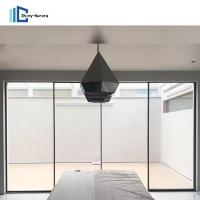 China Room Aluminium Sliding Doors Soundproof Waterproof Bifold Sliding Glass Doors for sale
