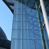 China Custom Unitized Curtain Wall UV Resistant Class A Fire Resistant For Clear Glass Color Buildings for sale