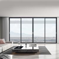 China Sleek Aluminium Sliding Doors 2mm Horizontal Opening Frame Sliding Glass Door for sale