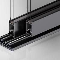 China Ultra Narrow Office Partition Door Waterproof Aluminium Sliding Partition Door for sale