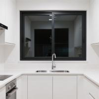 China Sliding Aluminum Window with 5mm+20A+5mm Glass for Bathrooms for sale