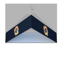 China 6ft 8ft Printed Bottom Pop Up Exhibition Stand Design Hanging Banners For Exhibitions for sale
