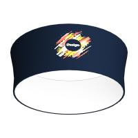 China Aluminum Skytube Trade Show Ceiling Banners 5ft Tension Fabric Hanging Signs for sale