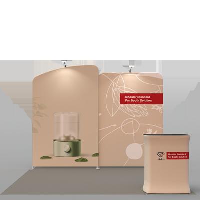 China Portable Aluminum Exhibition Stand Backdrop Stand 10 X 20 10x10 Booth for sale