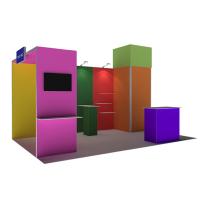 China 3x3 3x4 3x5 Portable Trade Show Booth Walls Modular SEG Fabric System for sale