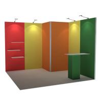 China 3x3 3x4 3x5 Portable Trade Show Booth Walls Modular SEG Fabric System for sale