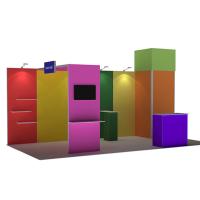 China 3x3 3x4 3x5 Portable Trade Show Booth Walls Modular SEG Fabric System for sale
