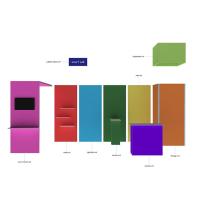 China 3x3 3x4 3x5 Portable Trade Show Booth Walls Modular SEG Fabric System for sale