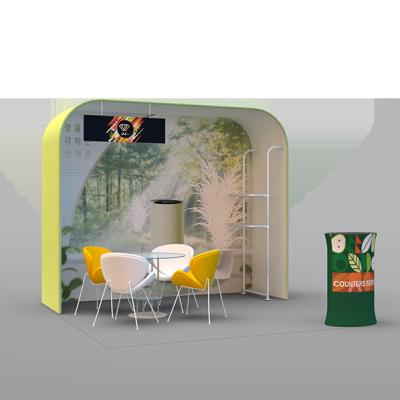 China 12ft 3D Backwalls Exhibition Backdrop Stand Lightweight Display Banners 10x20 for sale