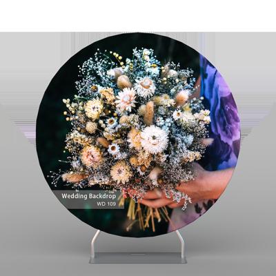 China Attractive Personalized Wedding Backdrops Double Sided Engagement Backdrop Decorations for sale