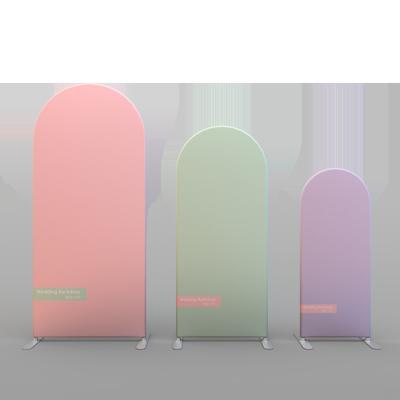 China Full color printing tension fabric wedding decoration backdrop photo booth for sale