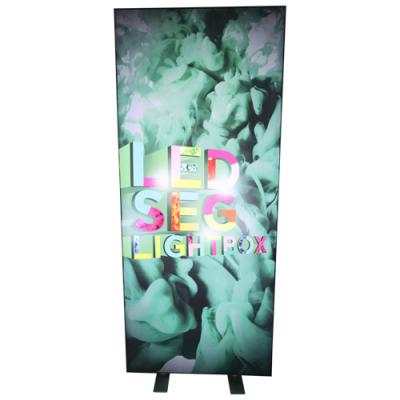 China 80mm SEG Tension Fabric Light Box 8ft Straight Tension Fabric Display ISO for sale