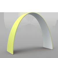 China EZ Tube Arch Tension Fabric Balloon Arch Stand Round Metal Backdrop Display for sale