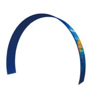 China EZ Tube Arch Tension Fabric Balloon Arch Stand Round Metal Backdrop Display for sale