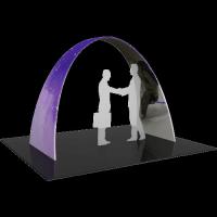 China EZ Tube Arch Tension Fabric Balloon Arch Stand Round Metal Backdrop Display for sale