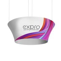 China Round Circle Custom Double Sided Hanging Signs 3.2M Double Printed 120DPI for sale