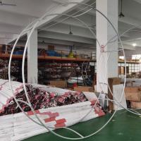 China Tapered Circular Foldable Pop Up Exhibition Display Trade Show Hanging Sign 60in for sale