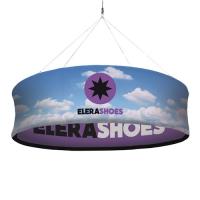 China Round Circle Custom Double Sided Hanging Signs 3.2M Double Printed 120DPI for sale