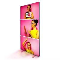 China 85x200cm 300x240cm SEG Light Box LED Ads Aluminum Profile Light Box for sale