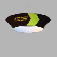 China 60in X 48in Pop Up Exhibition Display Triangle Hanging Sign Exhibition Booth for sale