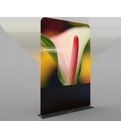 China Telescopic Fabric Advertising Exhibition Backdrop Stand Outdoor Retractable Banner Stand for sale