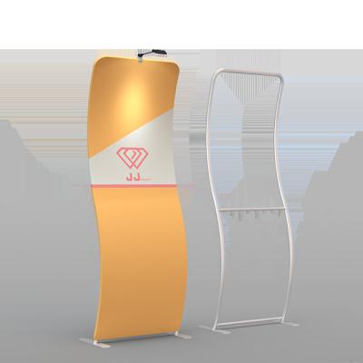 China 72dpi JPG Curved Snake Tension Fabric Stand Stretch Fabric Banner Display 200cm for sale
