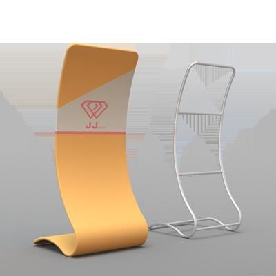 China Aluminum Tube Trade Show Banner Stand TV Holder Portable Retractable for sale