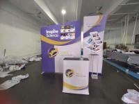 China 10x10 20x10 Advertising Booth Displays Outdoor Backdrop For Exhibition Booth for sale