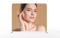 China 2ft  85x200cm Heavy Duty Event Trade Show Banner Stand Aluminum Banner Backdrops for sale