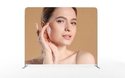 China L Stand PCG Fabric Trade Show Banner Stand Advertising Pop Up Display Banner Stand for sale