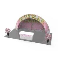 China 3D Triangular Archway Fabric Trade Show Booth Show Displays For Exhibition for sale