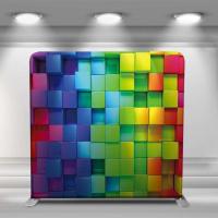China 8x8 Photo Booth Backdrops Pillow Cover Tension Fabric Tube Stretch Fabric Display for sale