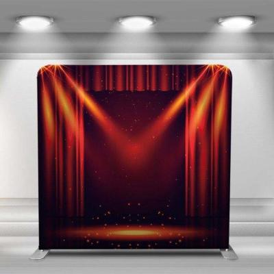 China 8x8 Photo Booth Backdrops Pillow Cover Tension Fabric Tube Stretch Fabric Display for sale