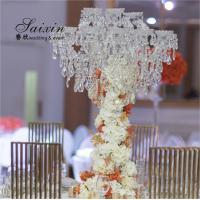 China 18-Arm Full Crystal Chandelier Candelabra - 130cm Height Luxury Wedding Table Centerpiece in Clear/Gold/Silver for sale