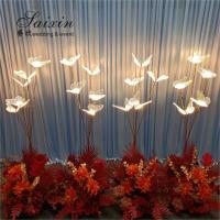 China 5 Head Butterfly LED Wedding Walkway Lights - 1.2m/1.5m Metal Pathway Lighting for Events for sale