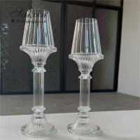 China 32x14 cm Crystal Candle Holder for Wedding Decoration - Clear & Custom Colors Available for sale
