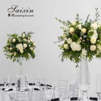 China 77cm Clear Glass Wedding Vase for Table Decoration - Custom Color Options & Secure Packaging for sale